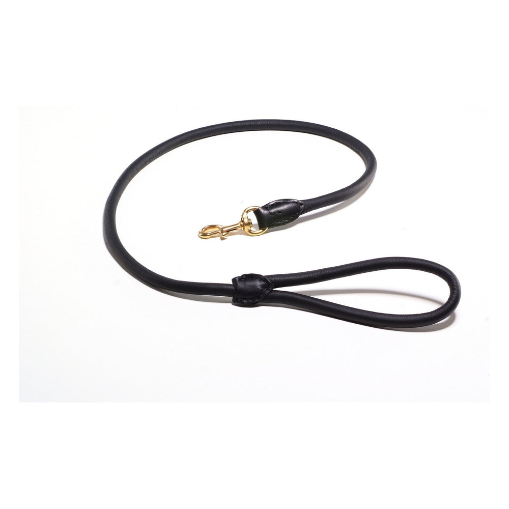 4 Foot Round Vibrant Colored Soft Rolled/Round Leather Leash | HUND Denmark