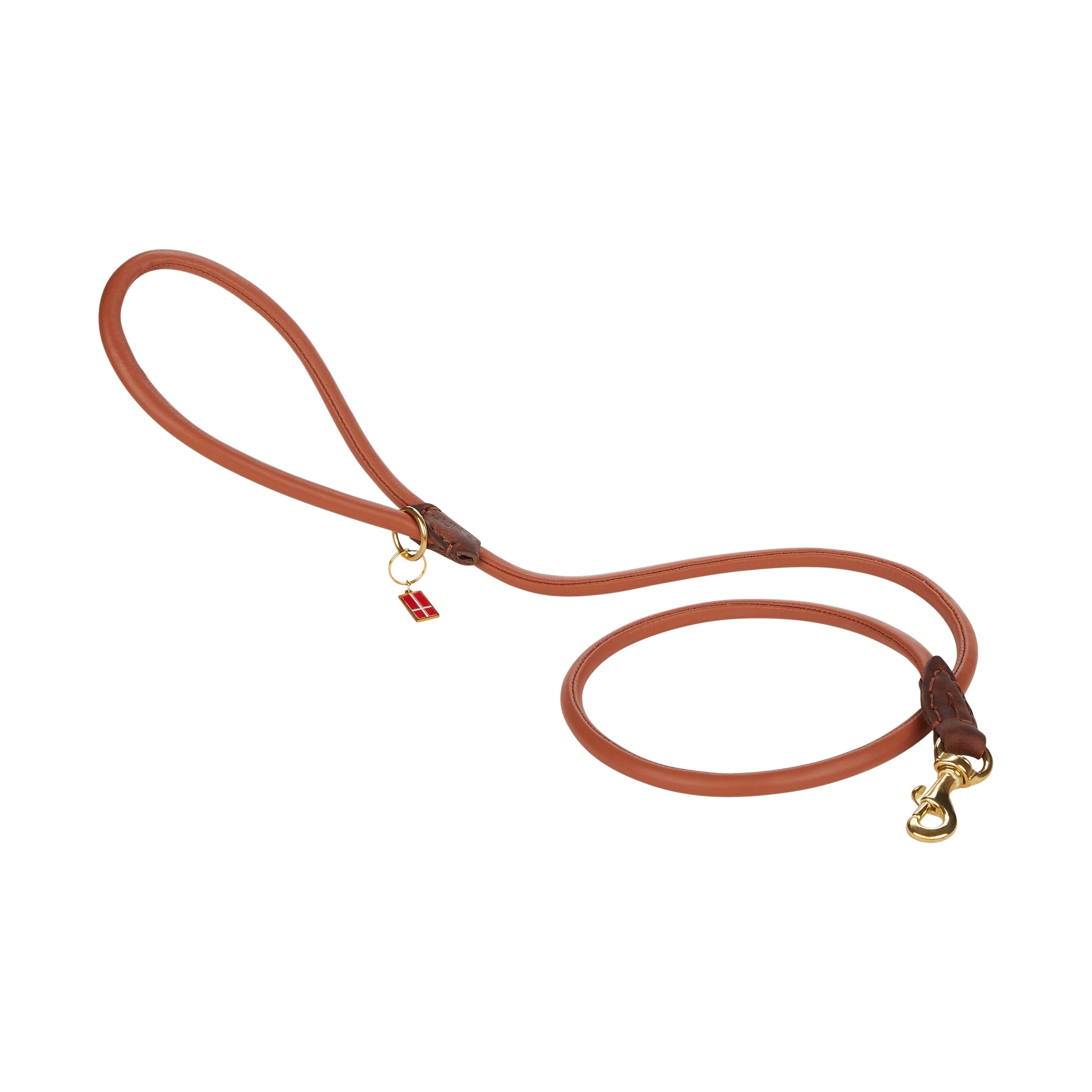 (Limited Edition) Luxury Cognac 4 Feet Leash | HUND Denmark